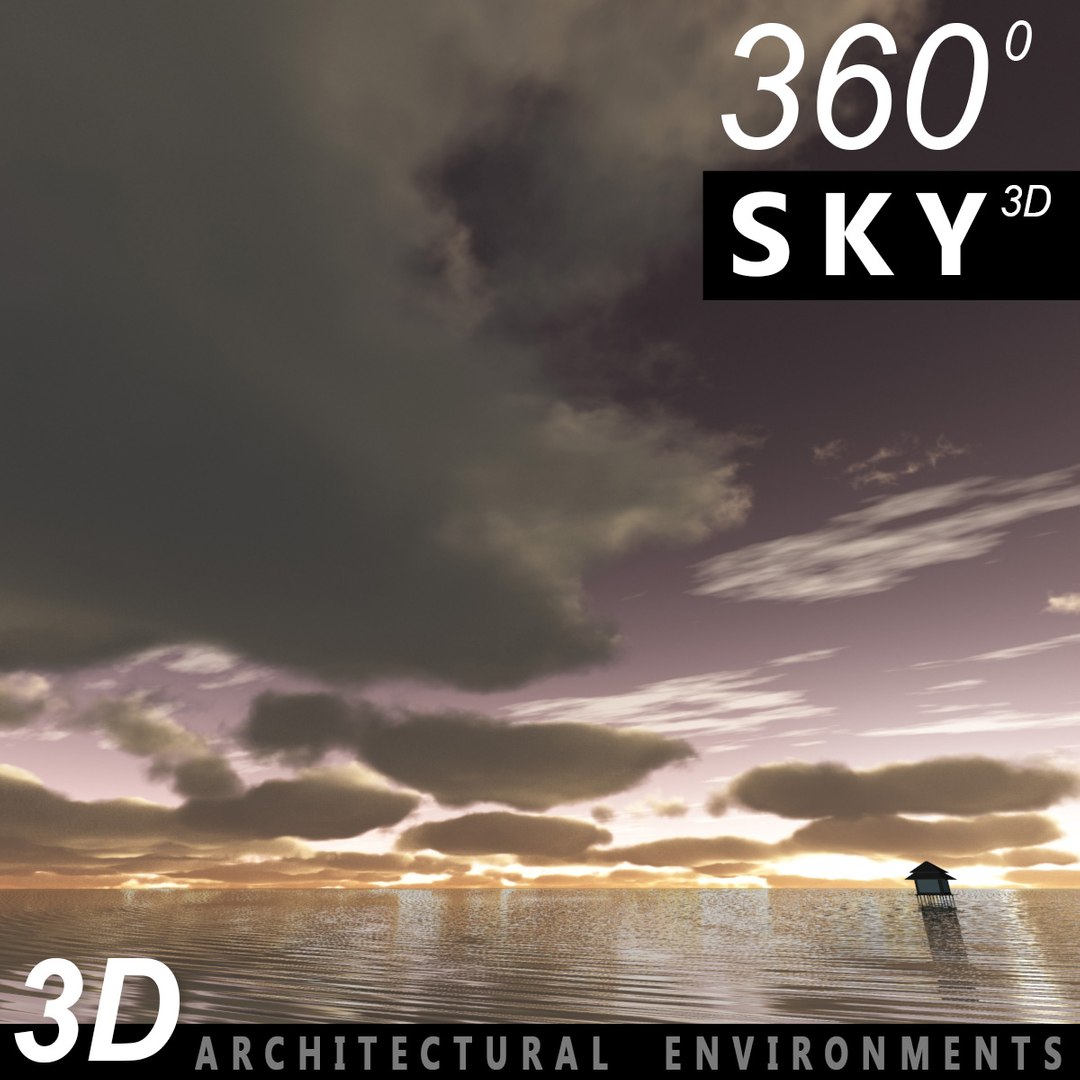 sky clouds 3d model