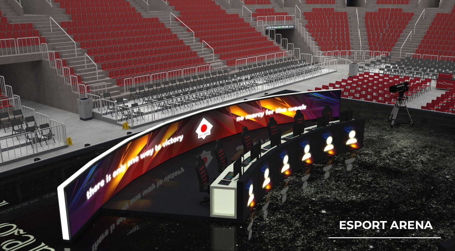 Esport Event Arena - Interior - Low Poly AR VR 3D Model - TurboSquid ...