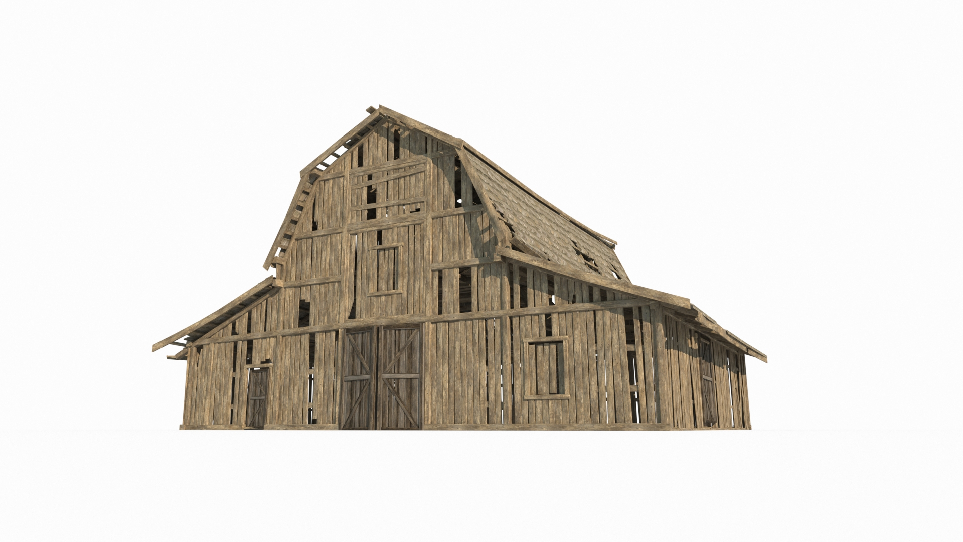 Old Western Style Warehouse 3D - TurboSquid 2281415