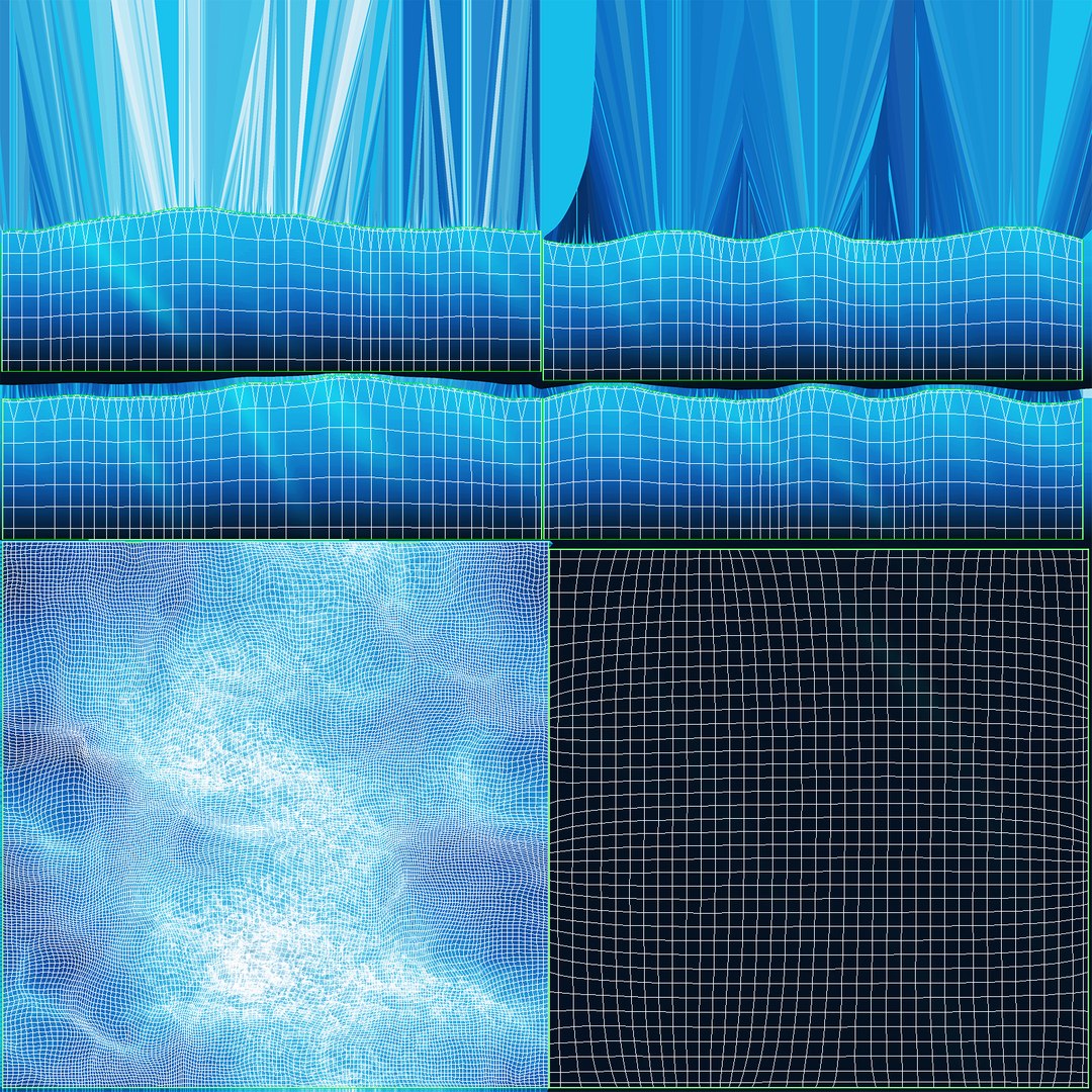 Water cross sections model - TurboSquid 1333205