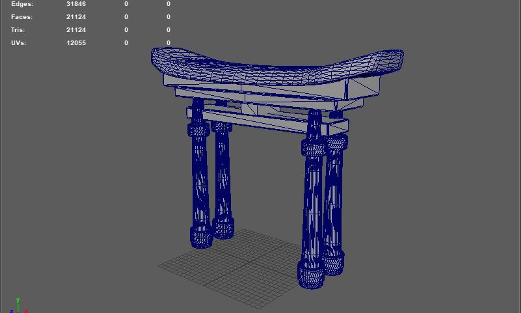 3D Torii Gate 3D Model Model - TurboSquid 2362073