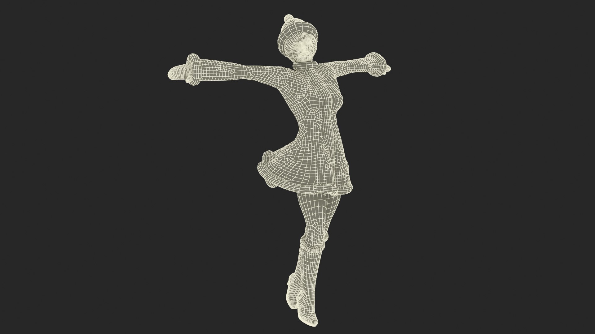 New Year Girl Dance 3D - TurboSquid 1655504