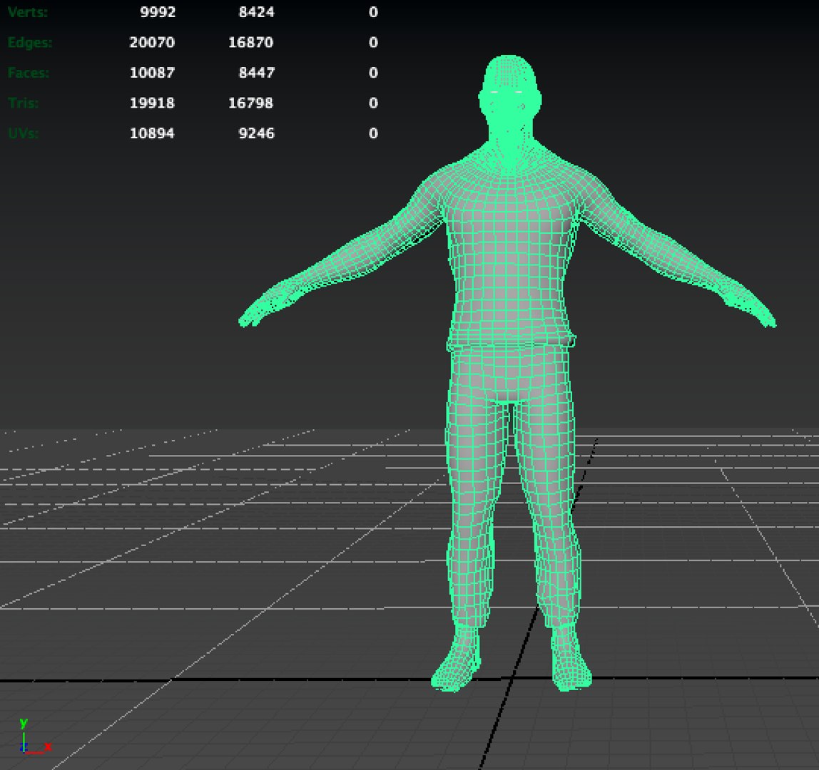 3d Strong Male Character