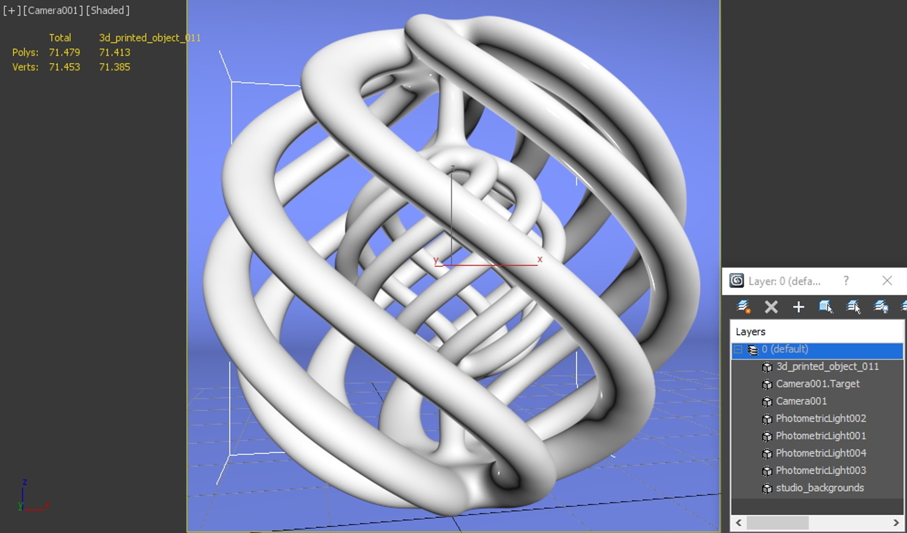 Printed Object 3d Max