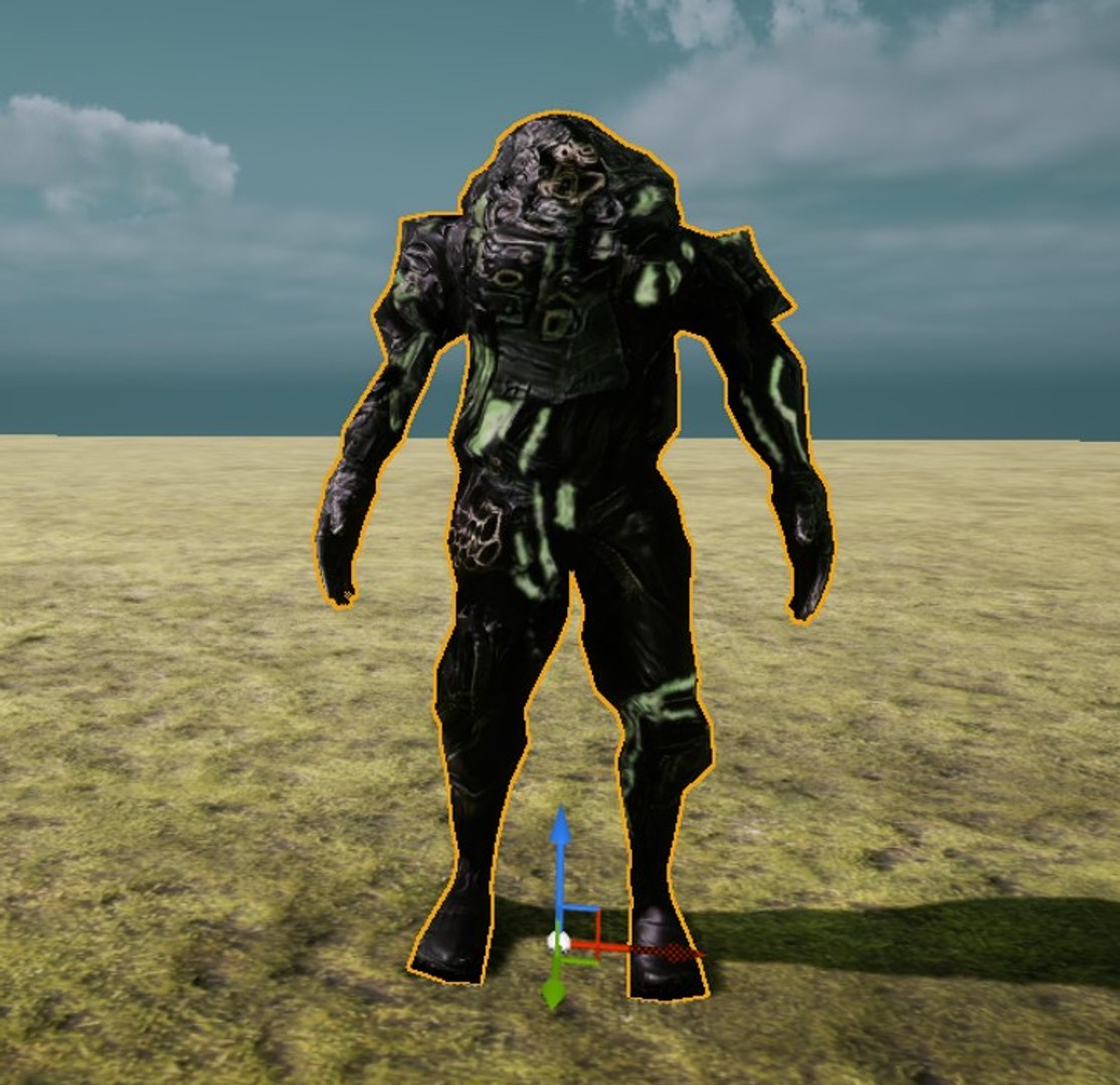 3D Cyber Monster 01 Game Ready FBX Super Lowpoly To Midpoly ...