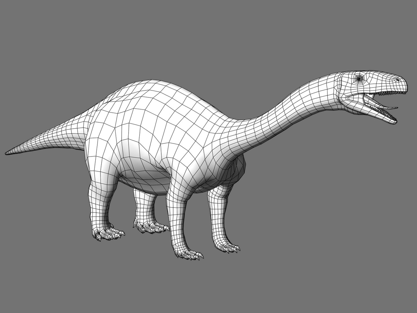 Riojasaurus Dinosaur Triassic Animal 3D Model - TurboSquid 2336003