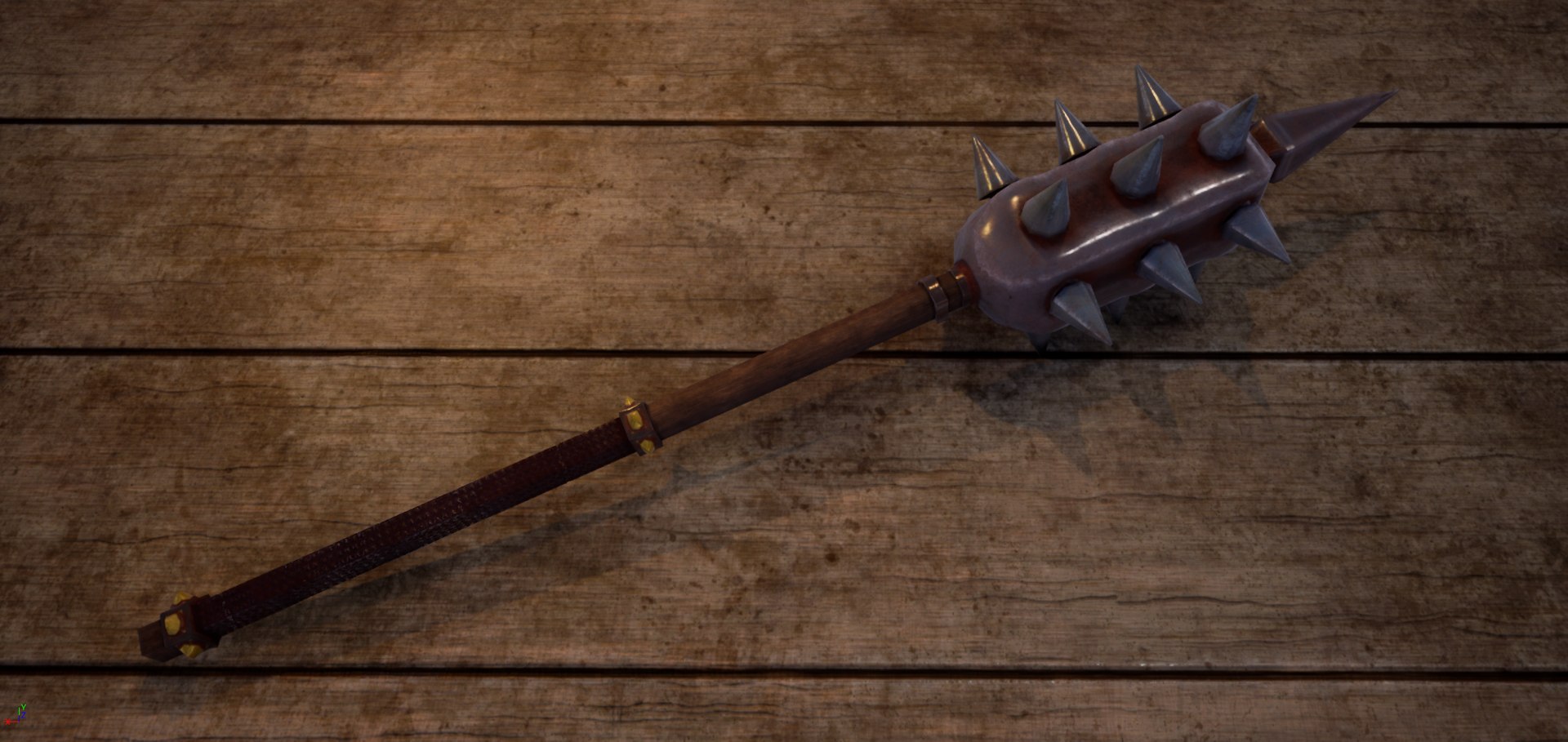 Fantasy medieval spiked club 3D model - TurboSquid 1493996