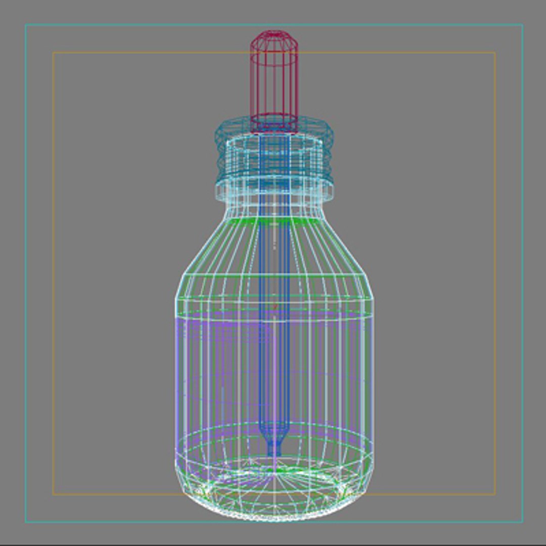 3d Medicinal Drops Model