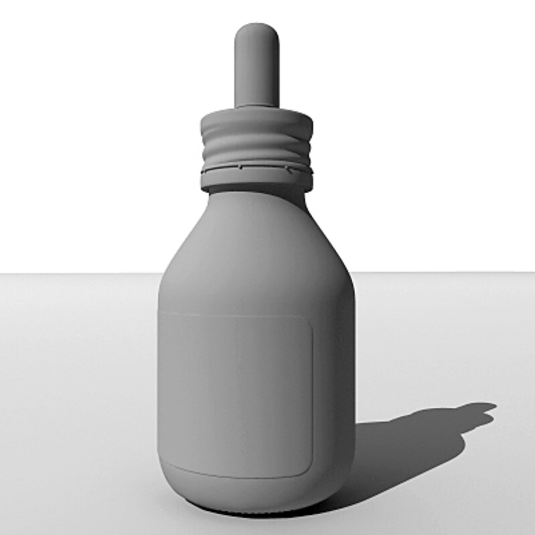 3d Medicinal Drops Model