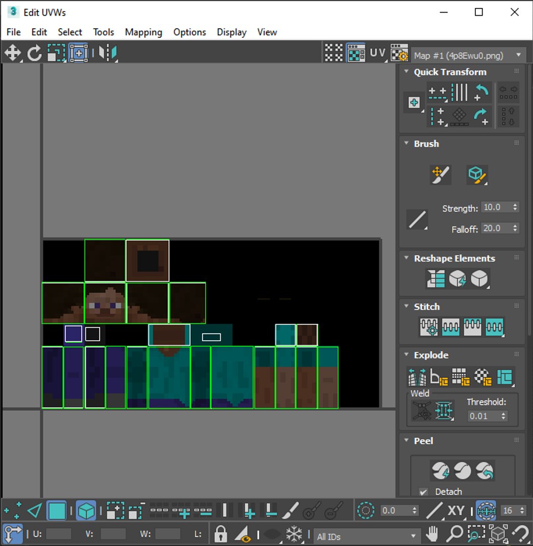 3D Minecraft Steve Model - TurboSquid 2376650