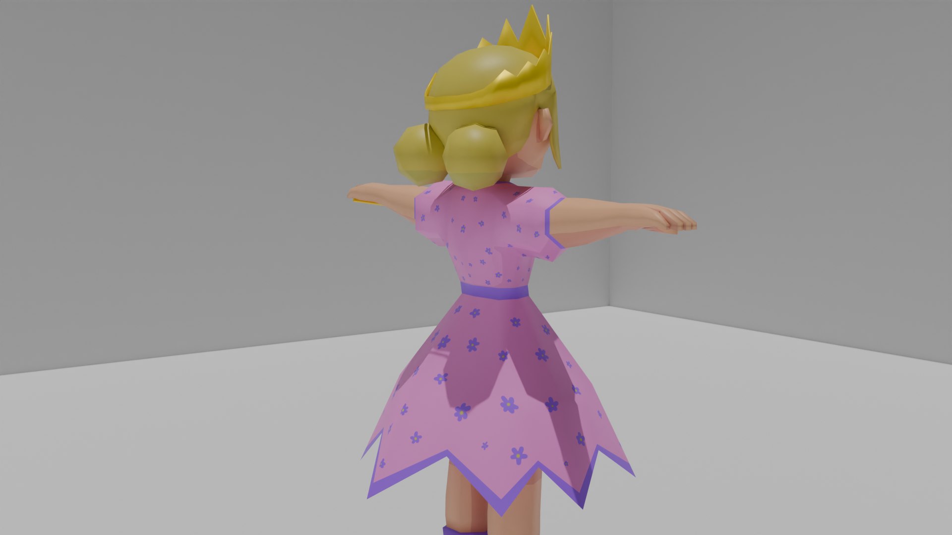 Low Poly Cartoon Princess 3D Model - TurboSquid 2437876
