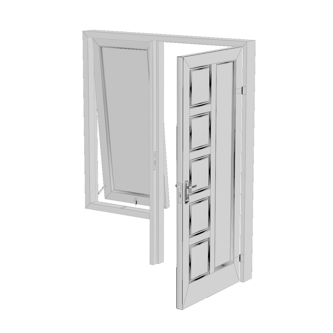 Window Door 3d Model