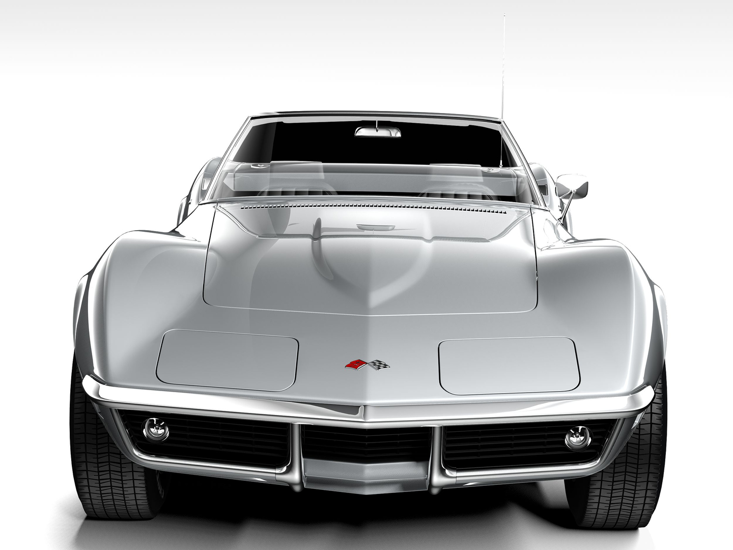 modelo 3d Chevrolet Corvette C3 1969 Descapotable - TurboSquid 2217642