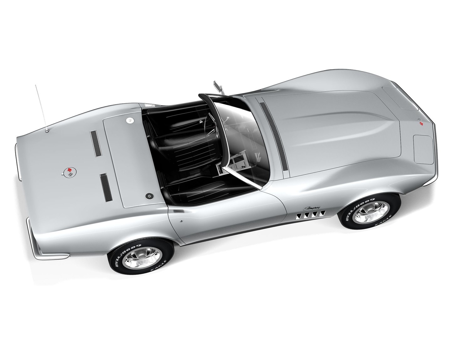 Chevrolet Corvette C3 1969 Convertible 3D - TurboSquid 2217642
