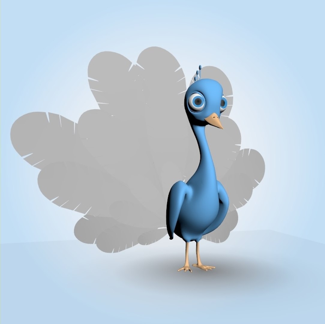 Peacock Model - TurboSquid 1868389