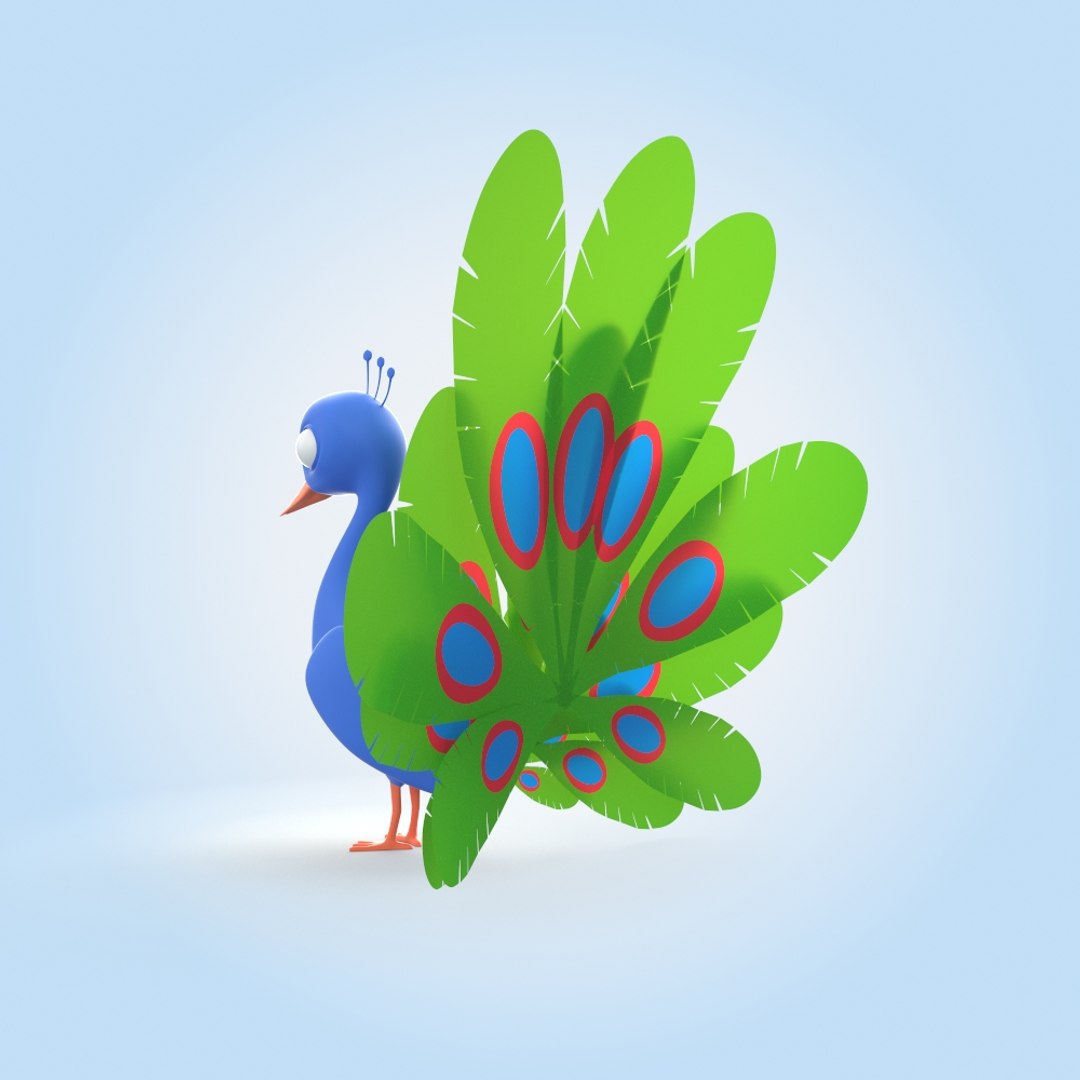 Peacock Model - TurboSquid 1868389