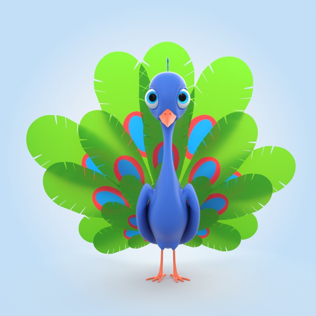 Peacock Model - TurboSquid 1868389