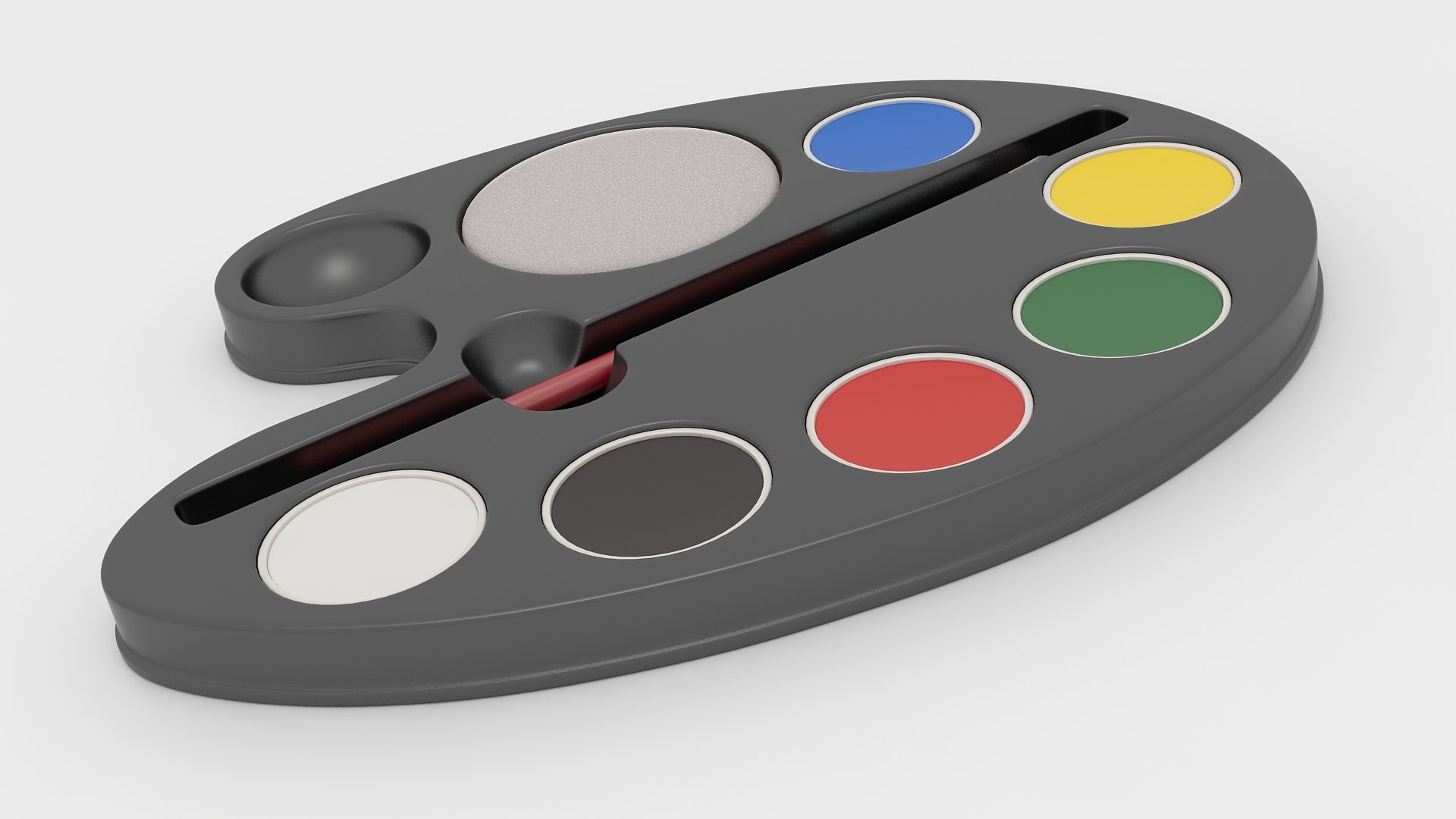 Kryolan pallet 3D model - TurboSquid 1658943