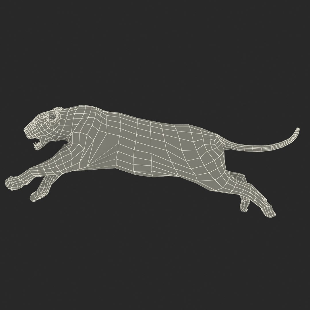 3d Model Lion Pose 3