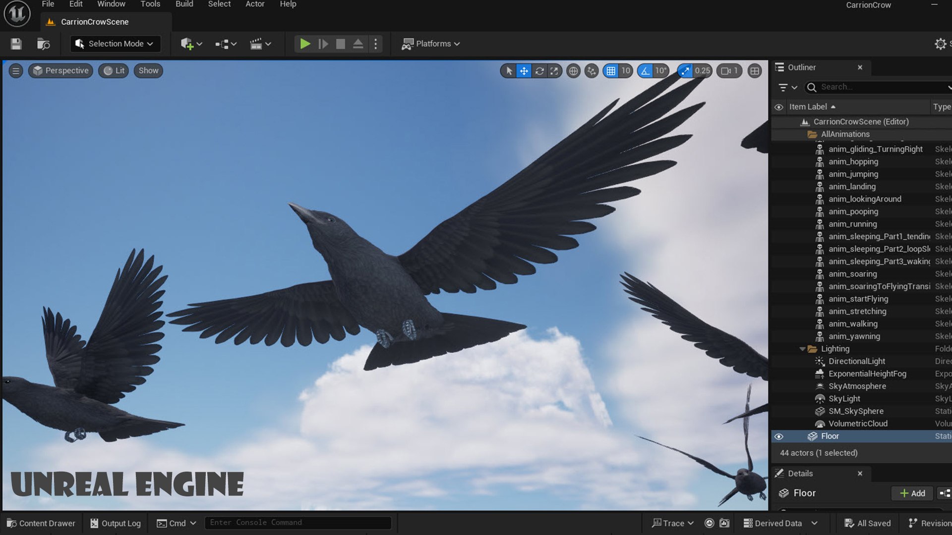3D Realistic Animated Carrion Crow - TurboSquid 2258080