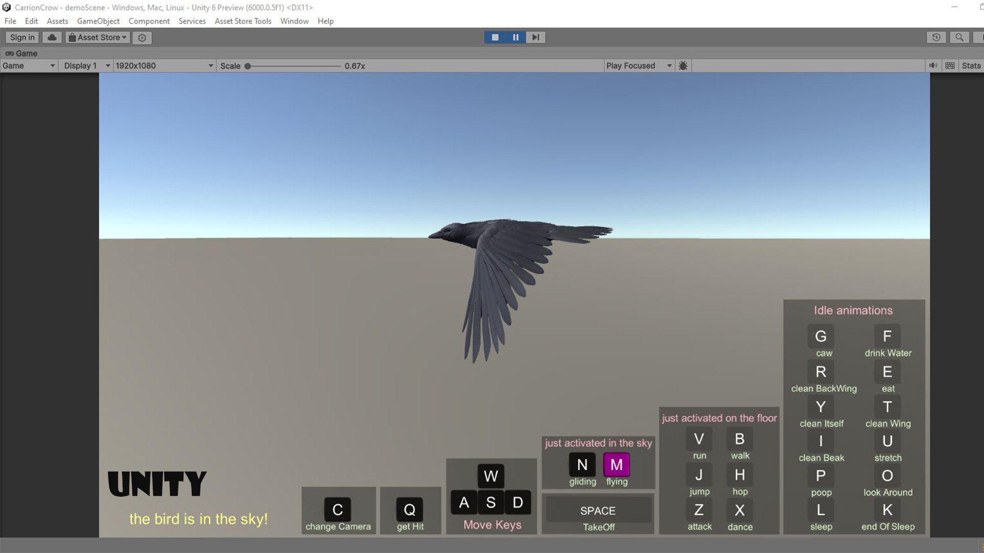 3D Realistic Animated Carrion Crow - TurboSquid 2258080