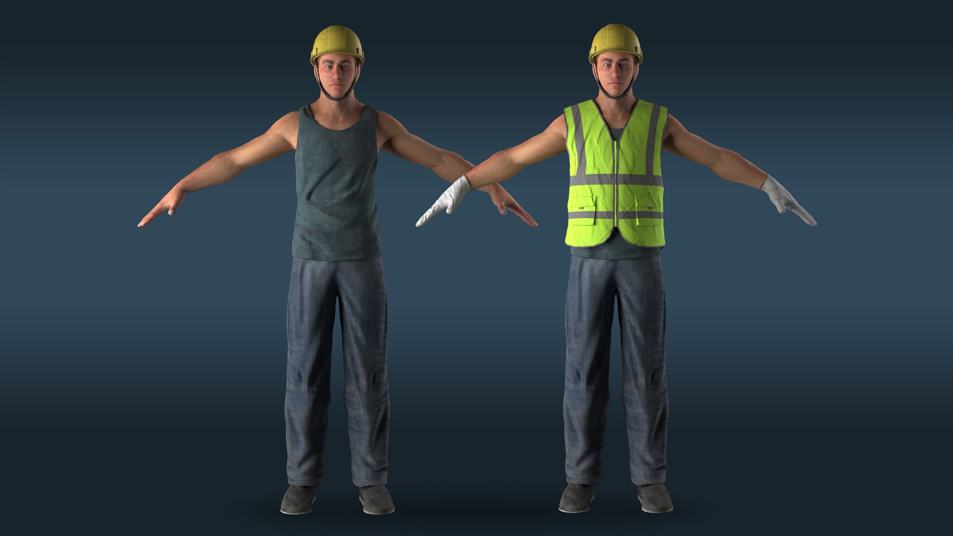 3D Worker Man Model - TurboSquid 1976963