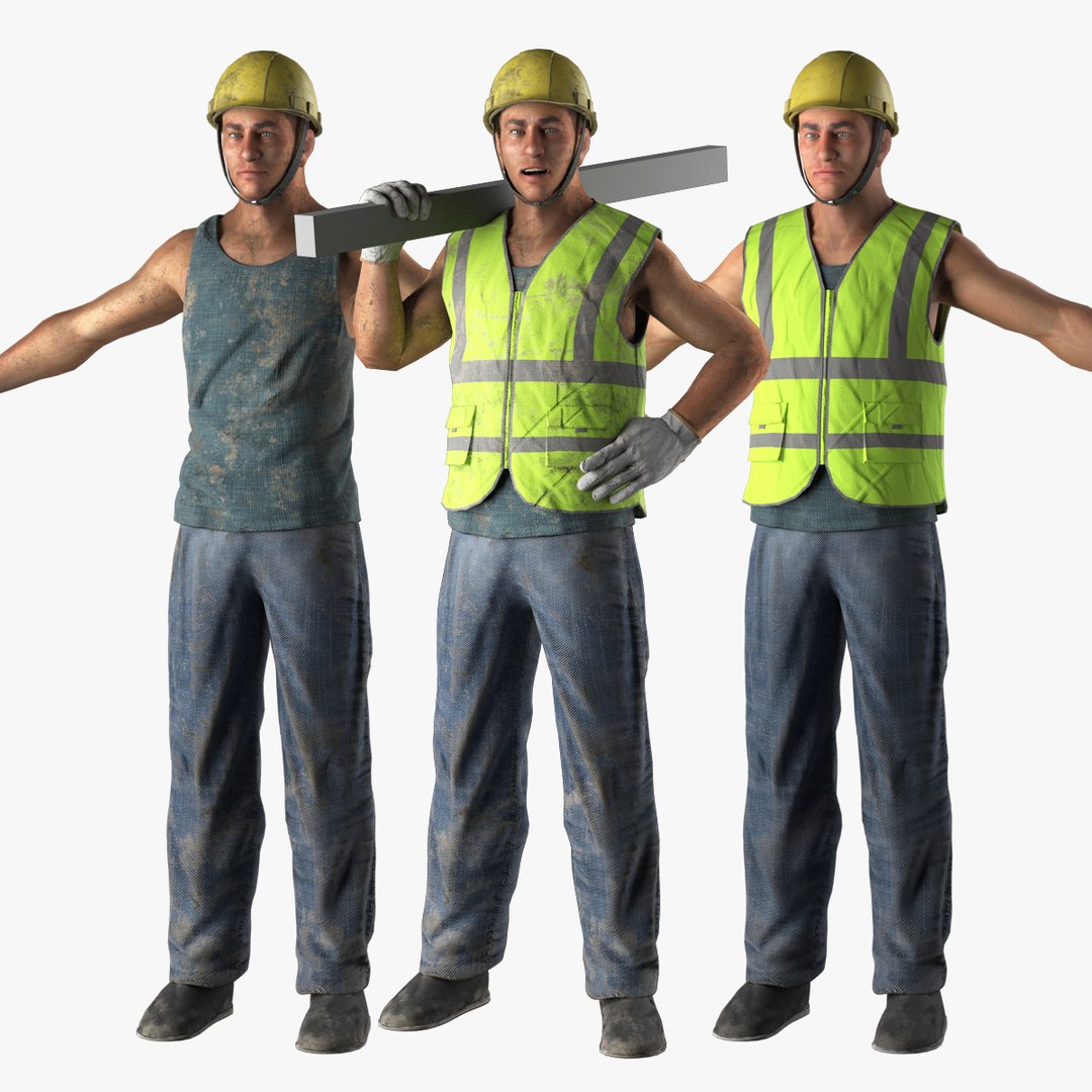 3D Worker Man Model - TurboSquid 1976963