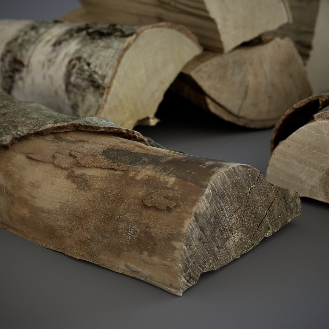 3d Photoreal Wood Logs