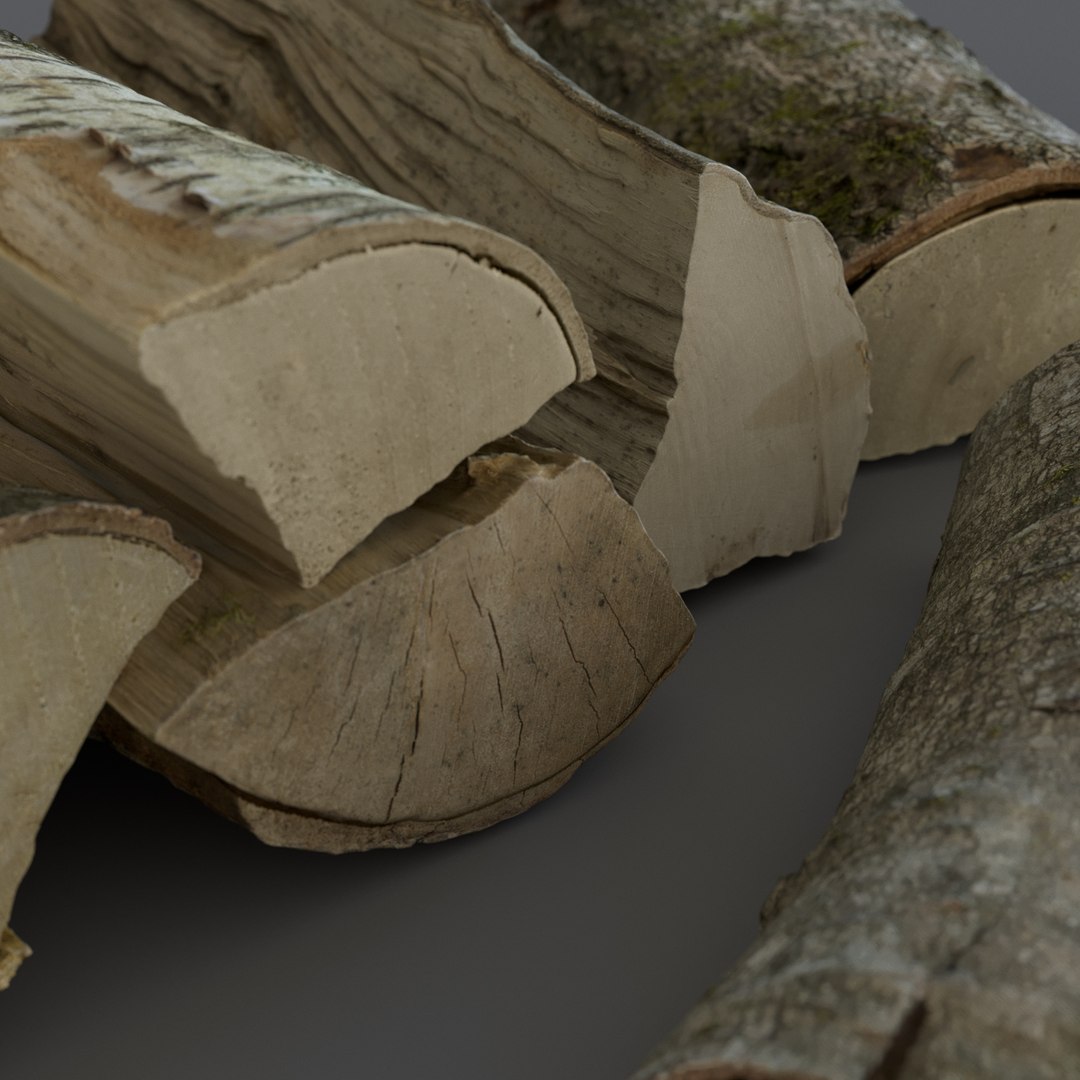 3d Photoreal Wood Logs