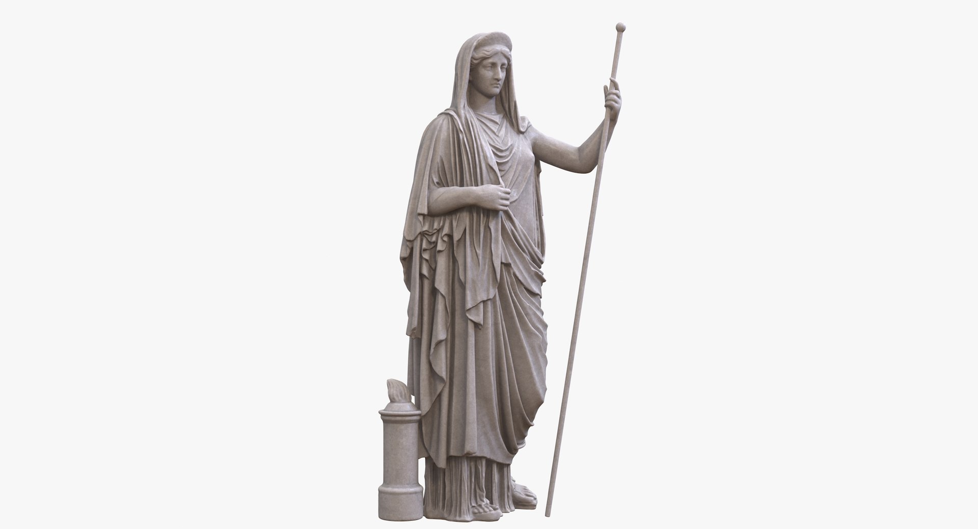 Hestia Statue 3D - TurboSquid 2118619
