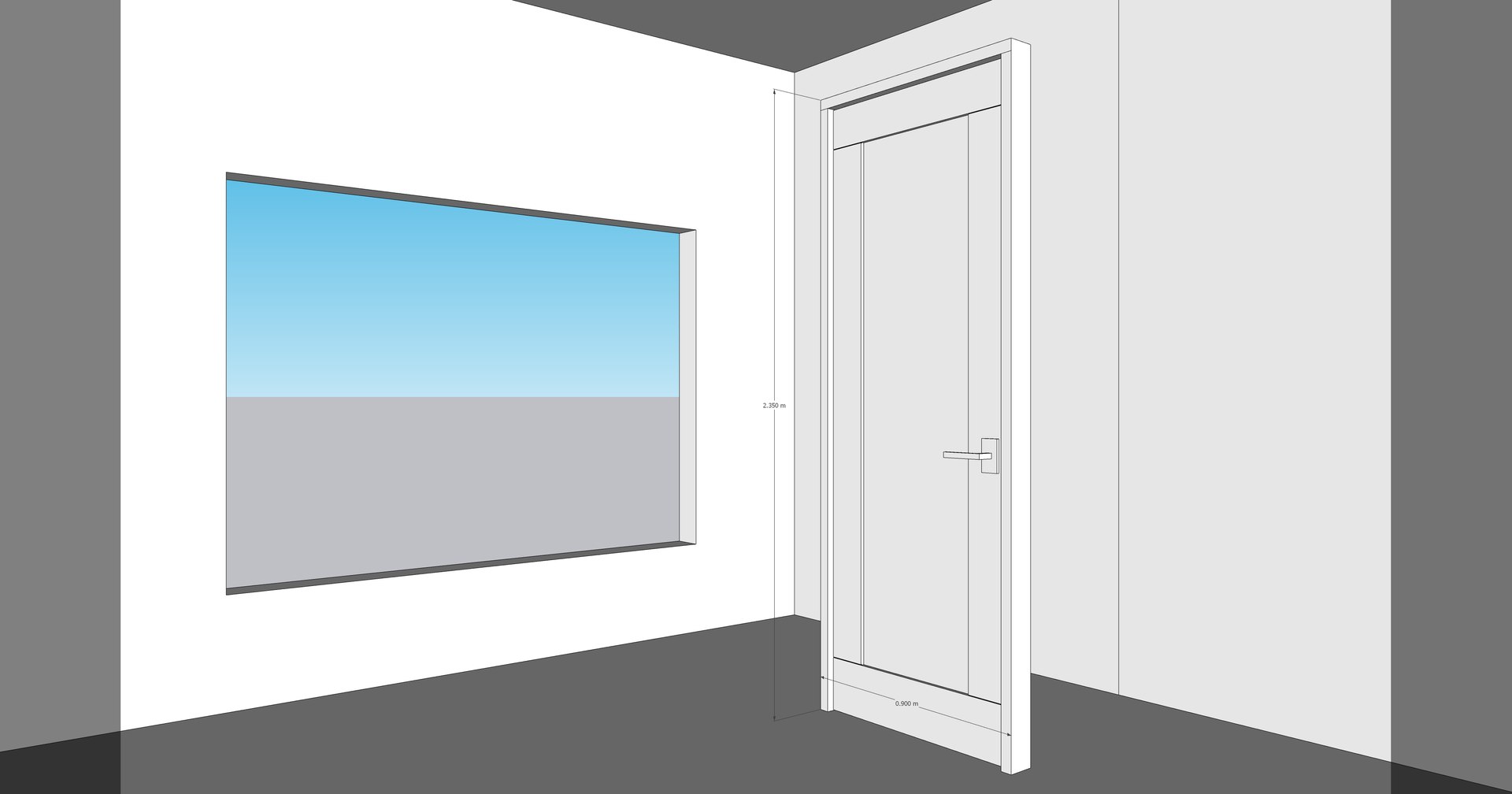 French DoorPuerta Francesa 3D model - TurboSquid 2019369