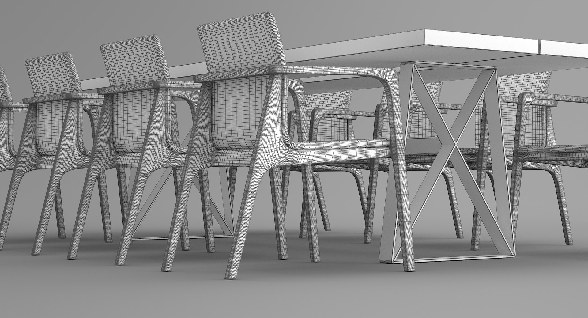 3D Table Set Model - TurboSquid 1220846
