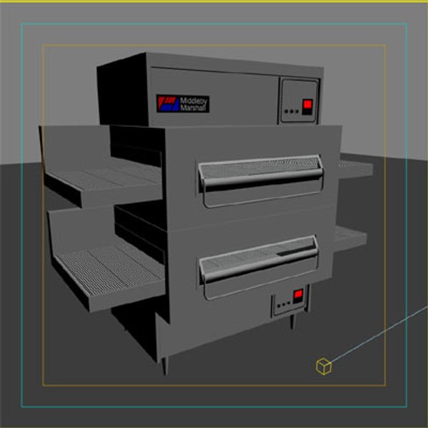 3d commercial pizza oven model