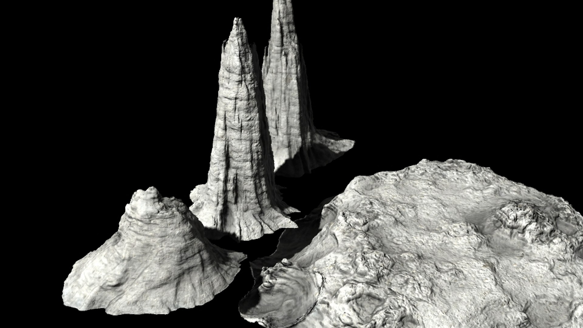 3d Alien Mountains