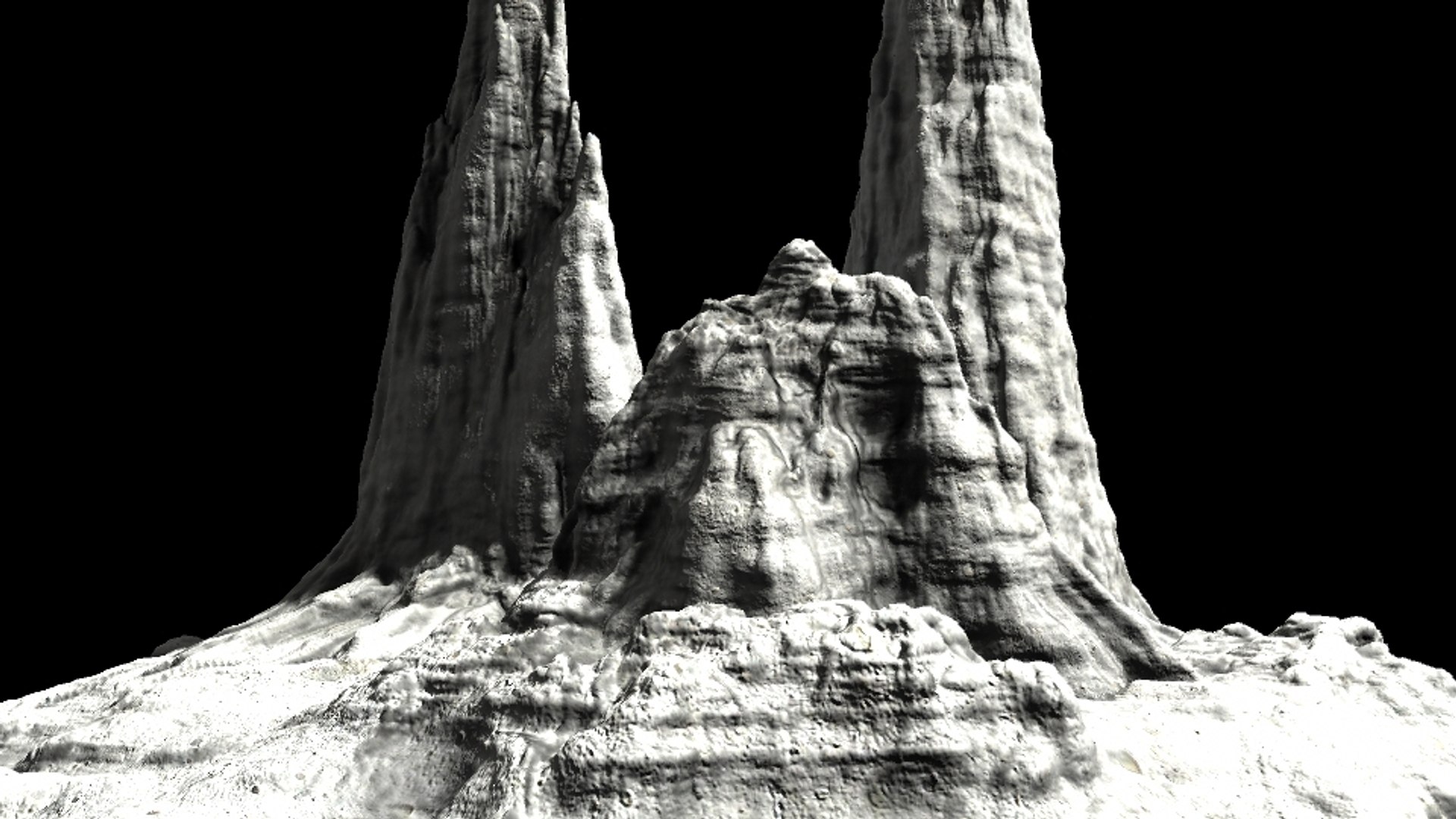 3d Alien Mountains