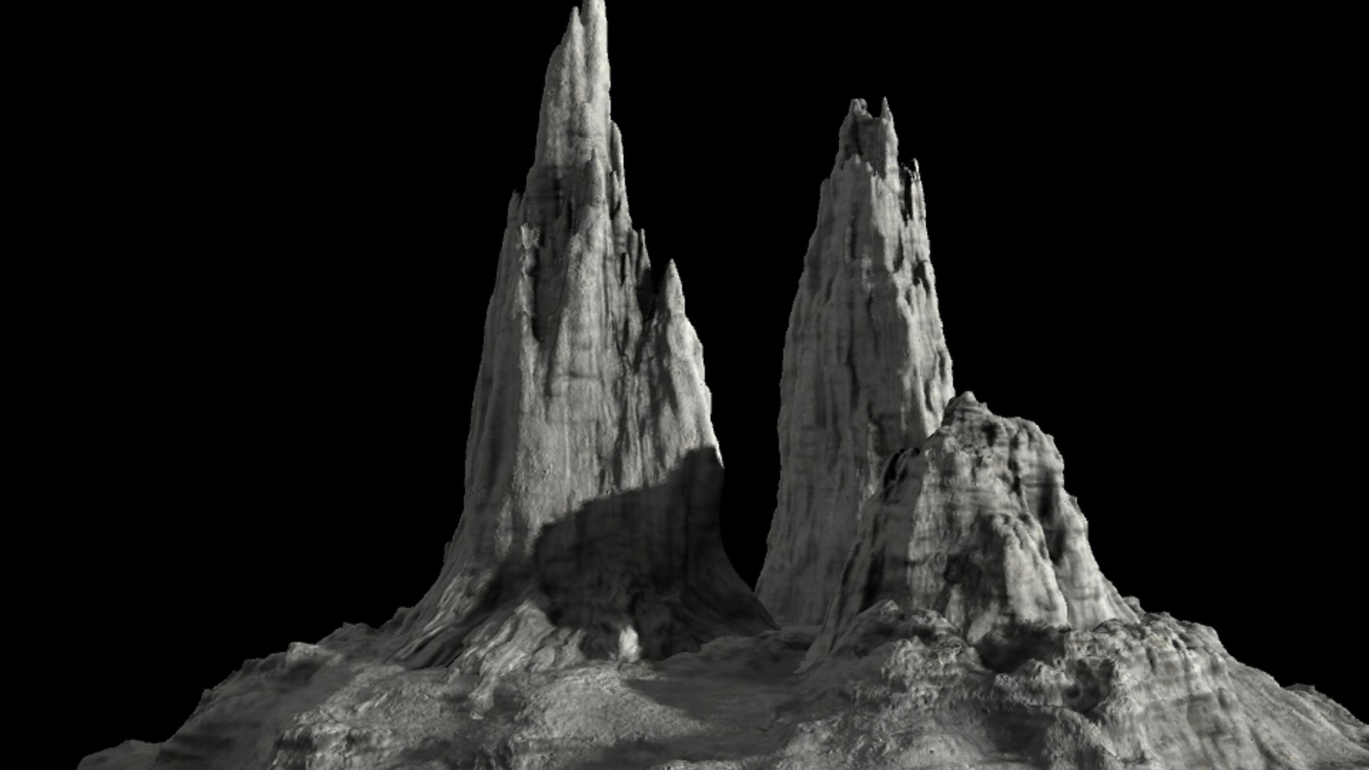 3d Alien Mountains