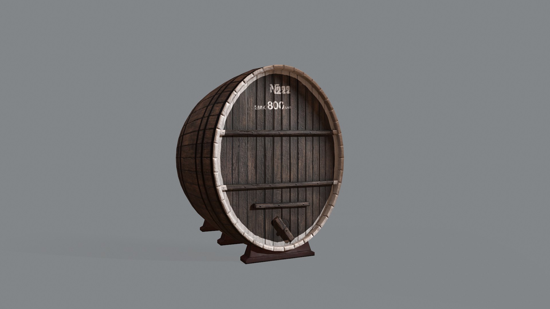 3D wine barrel - TurboSquid 1714085