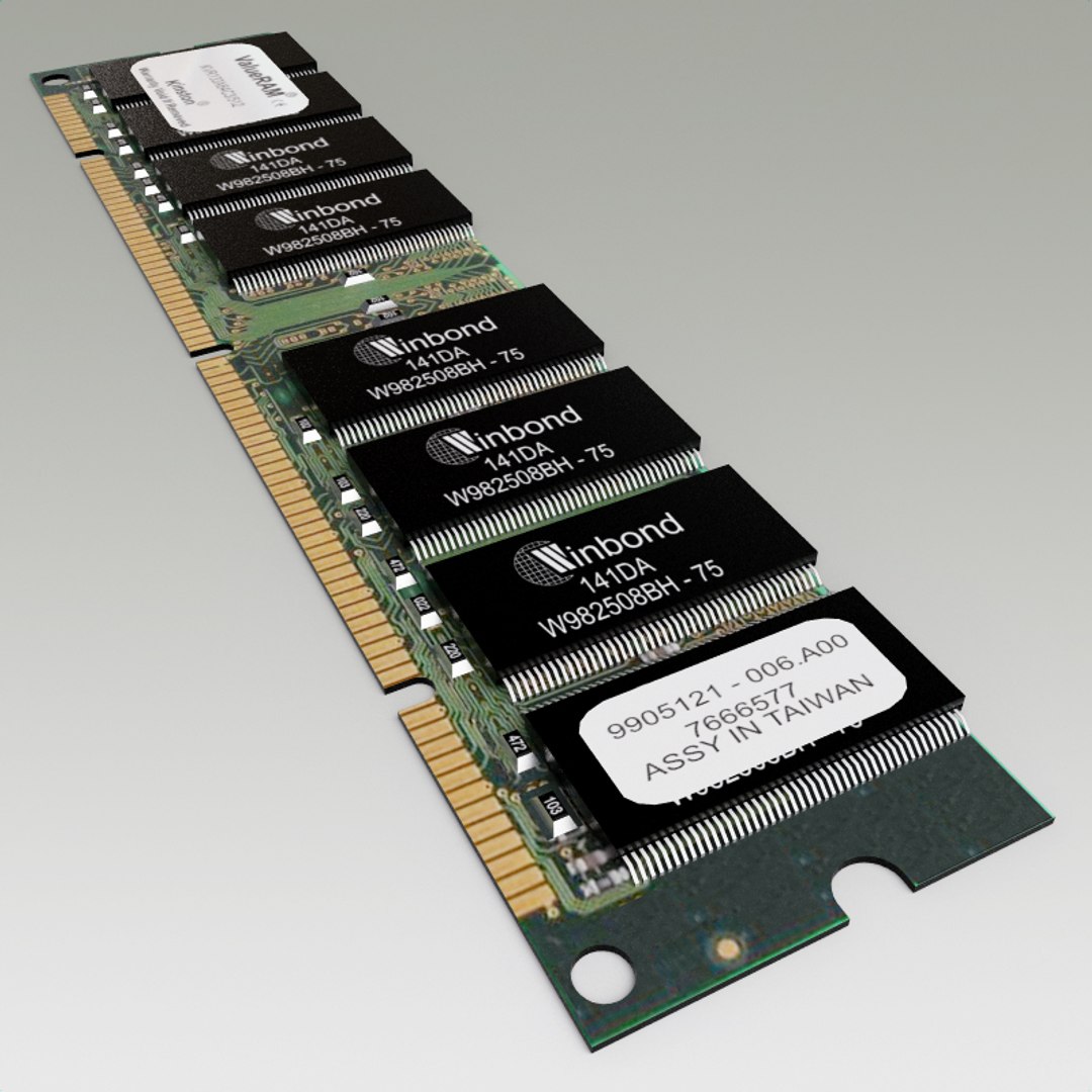 Realistic Computer Ram Memory 3ds