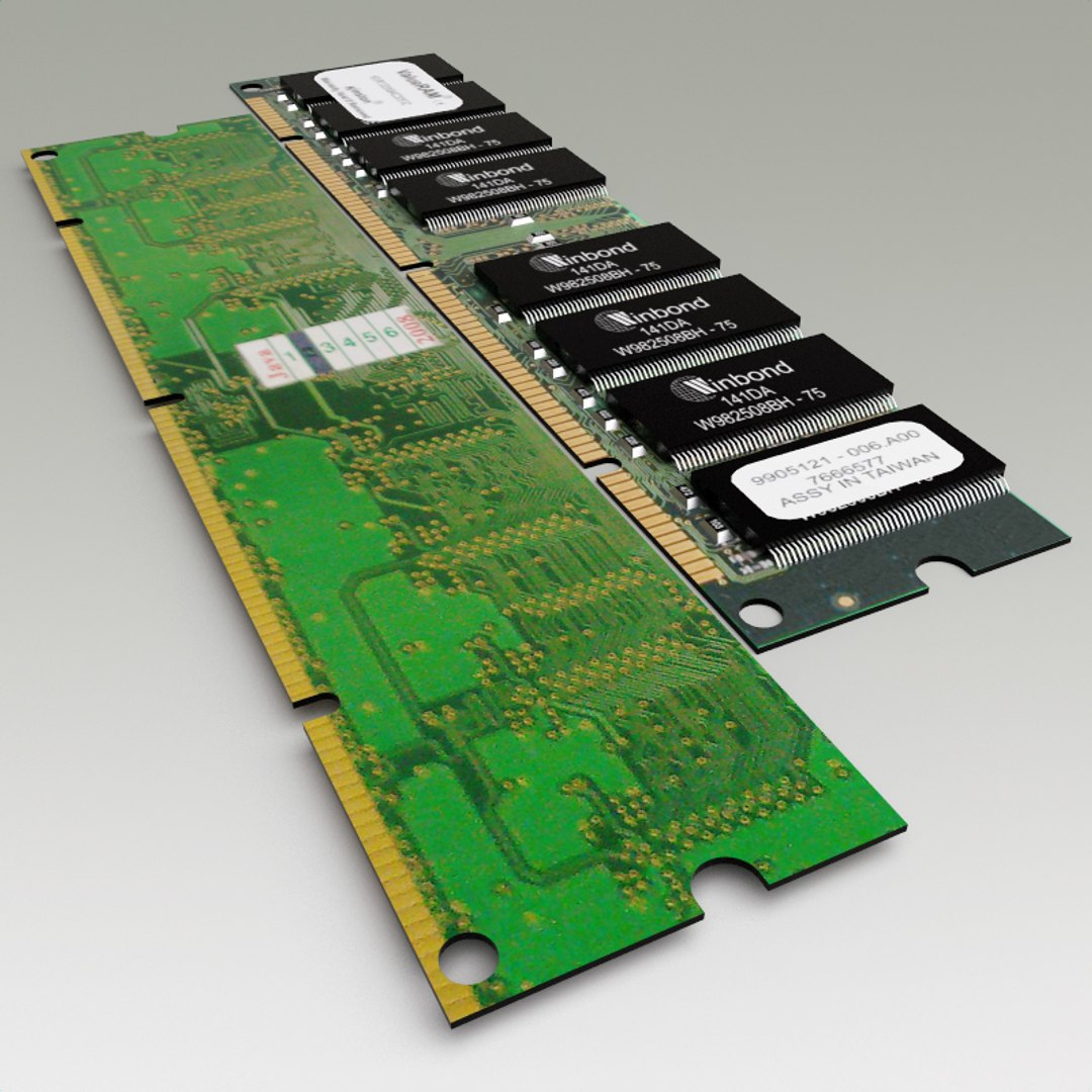 Realistic Computer Ram Memory 3ds