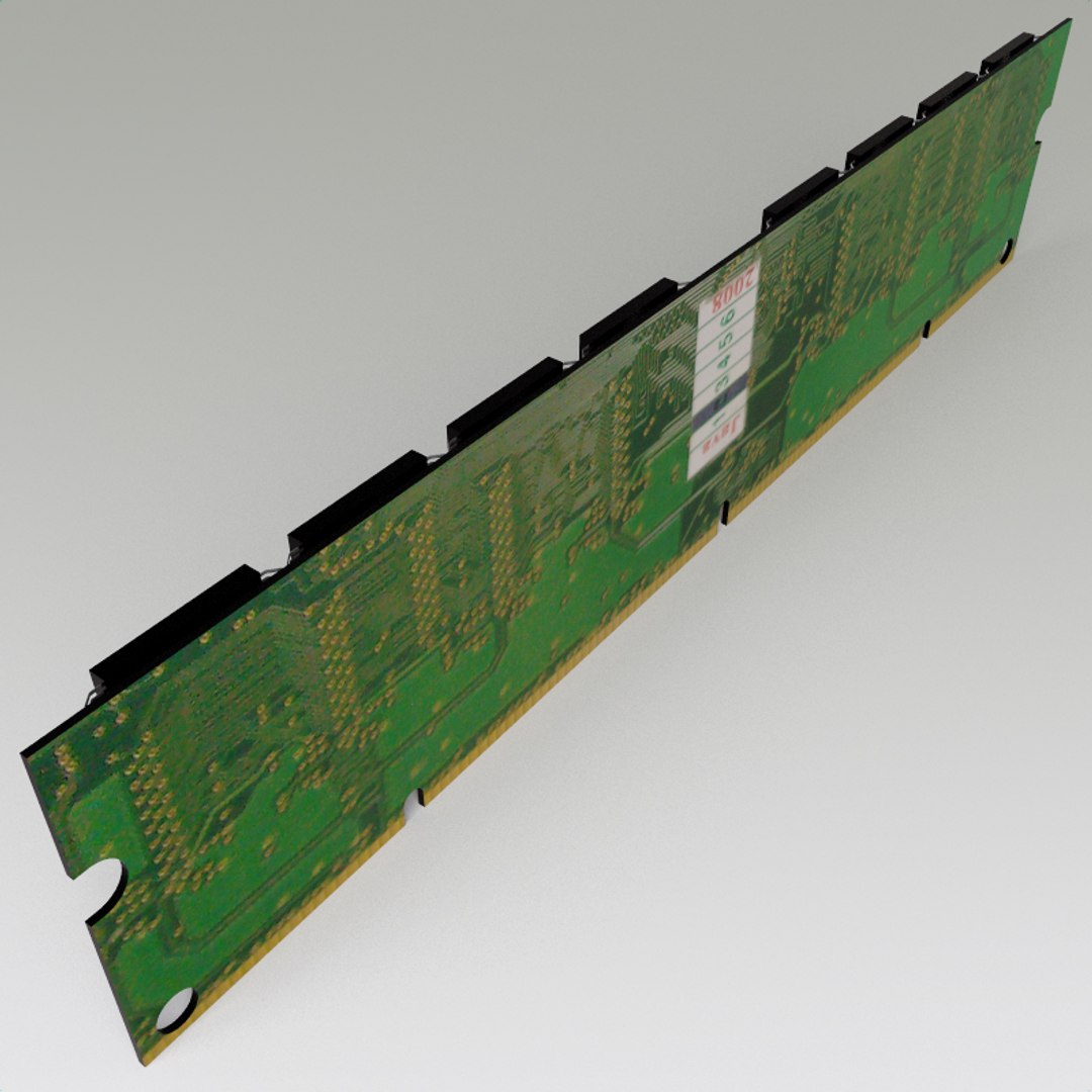 Realistic Computer Ram Memory 3ds