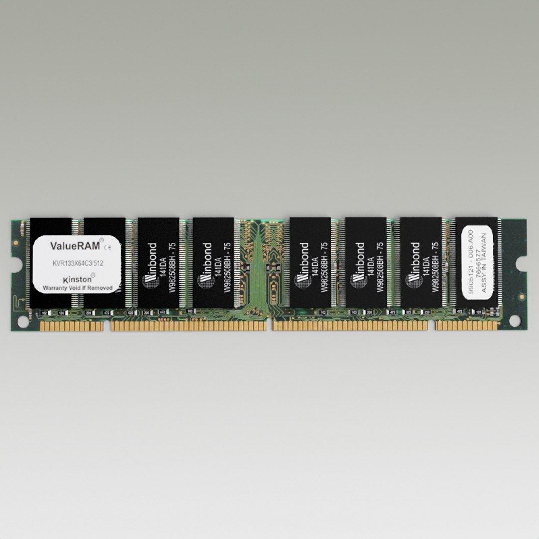 Realistic Computer Ram Memory 3ds