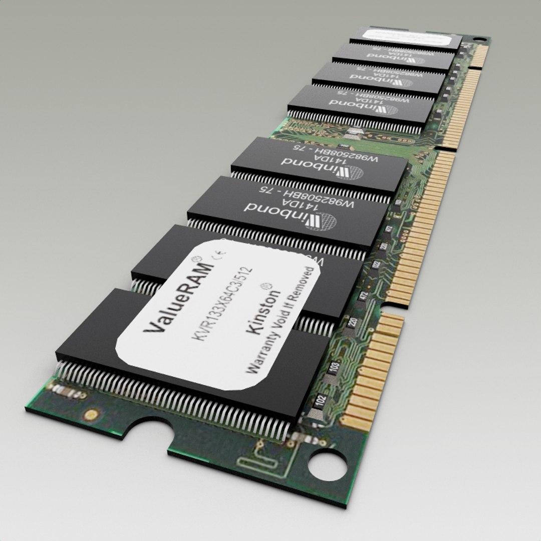 Realistic Computer Ram Memory 3ds