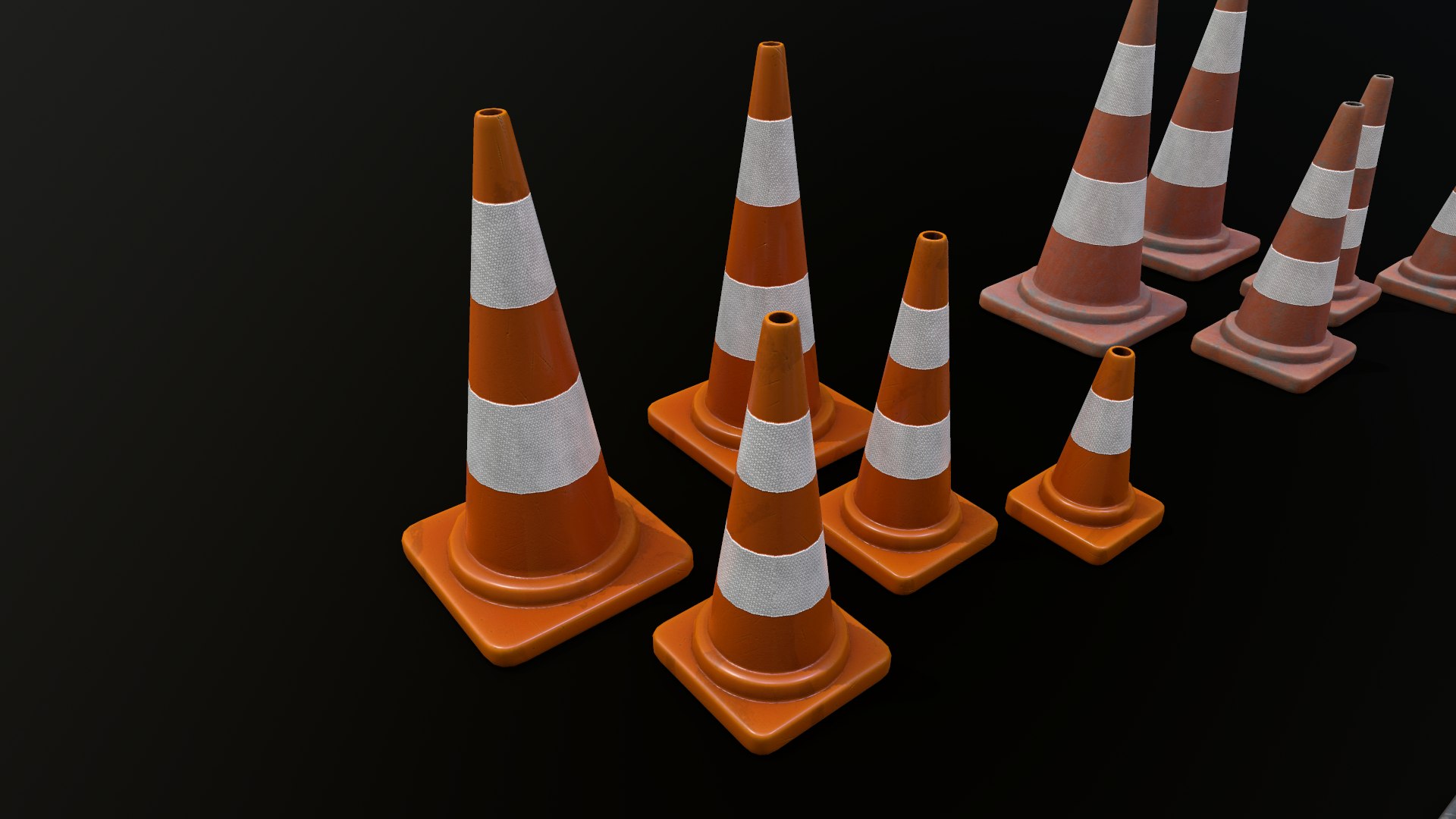 3D traffic cone 01 pbr - TurboSquid 1550948