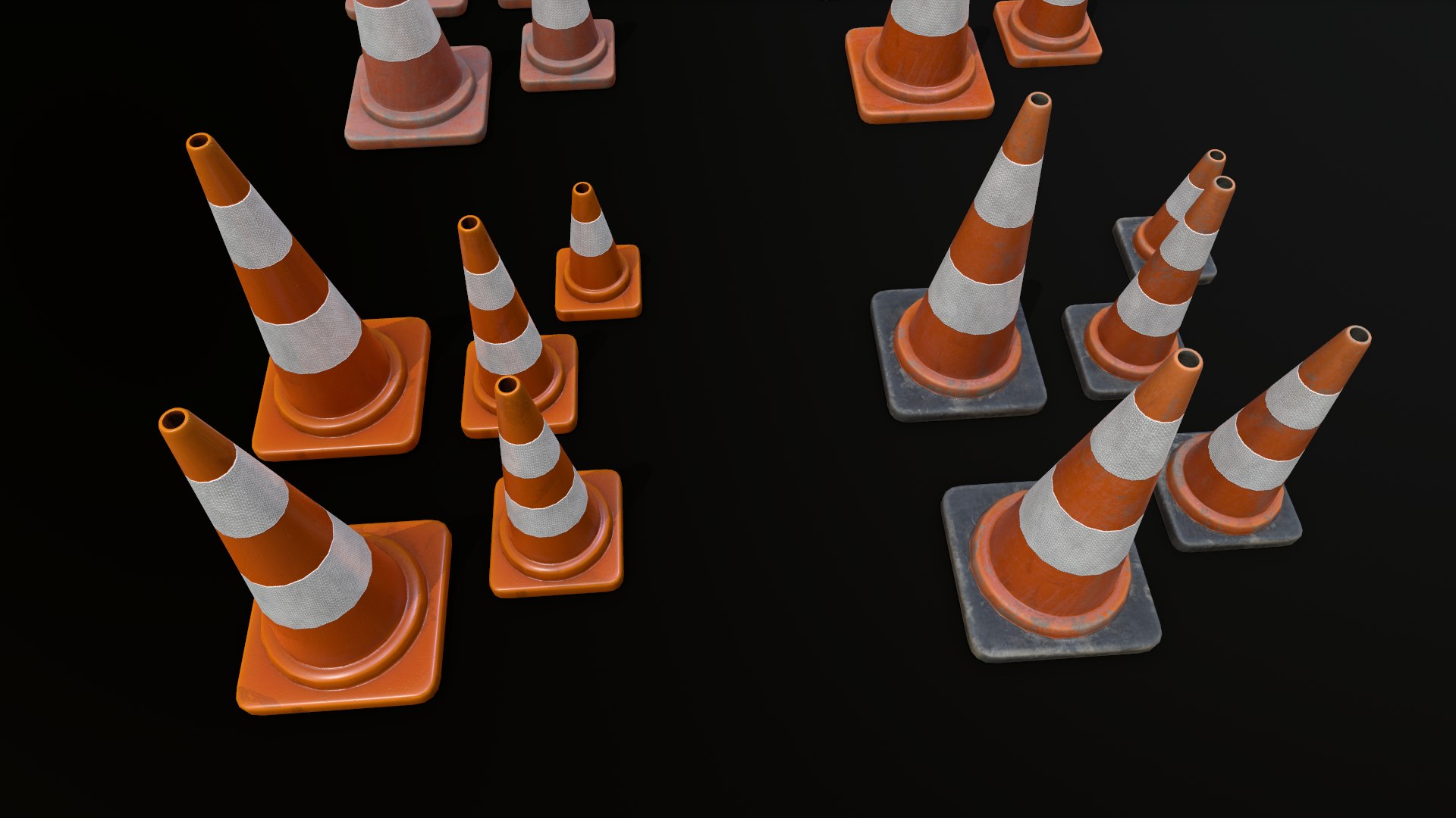 3D traffic cone 01 pbr - TurboSquid 1550948