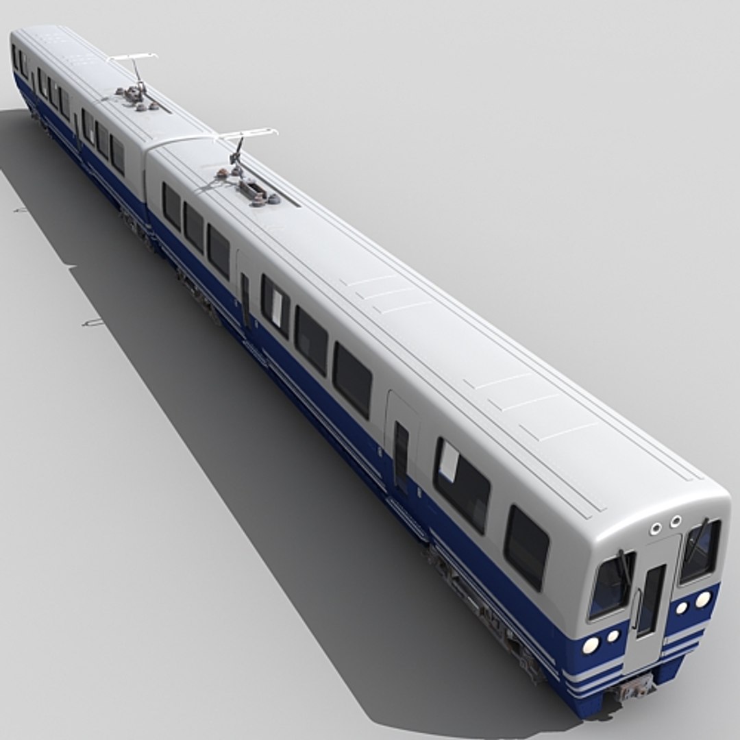 Passenger Train 3d Model
