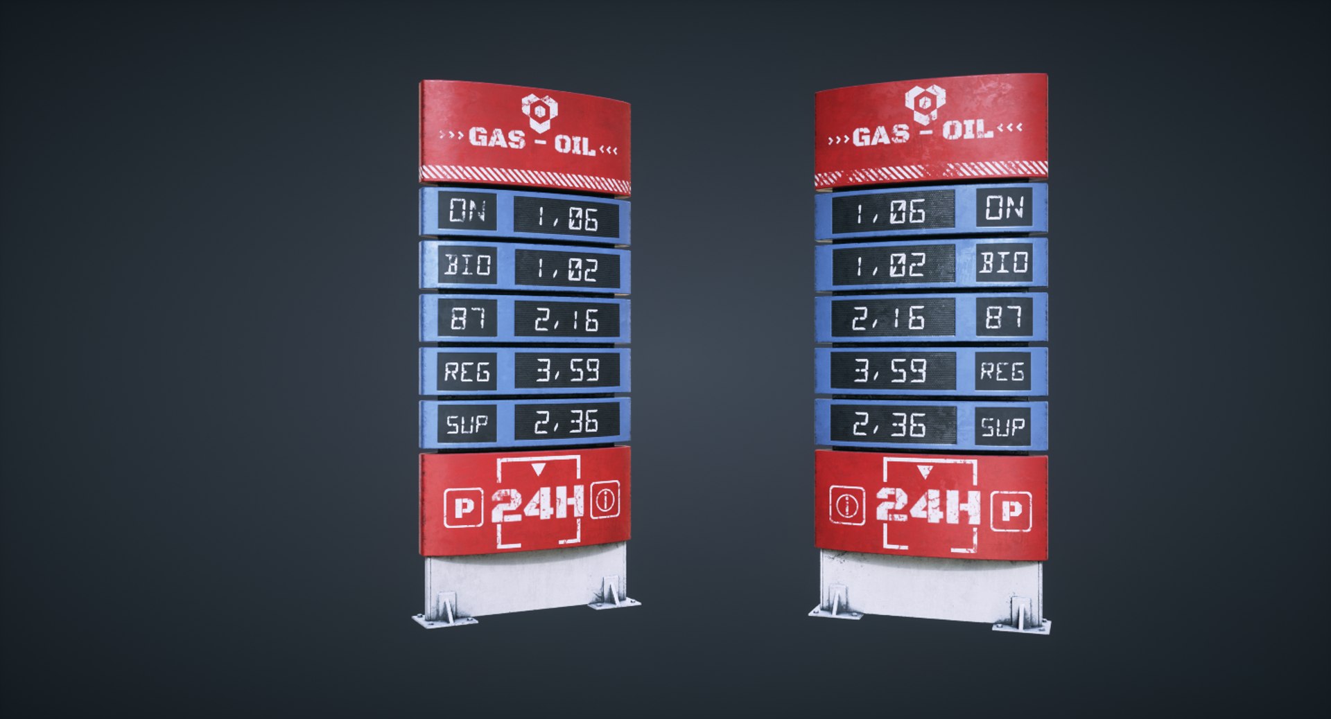 Fuel Price Display 3D - TurboSquid 1387672
