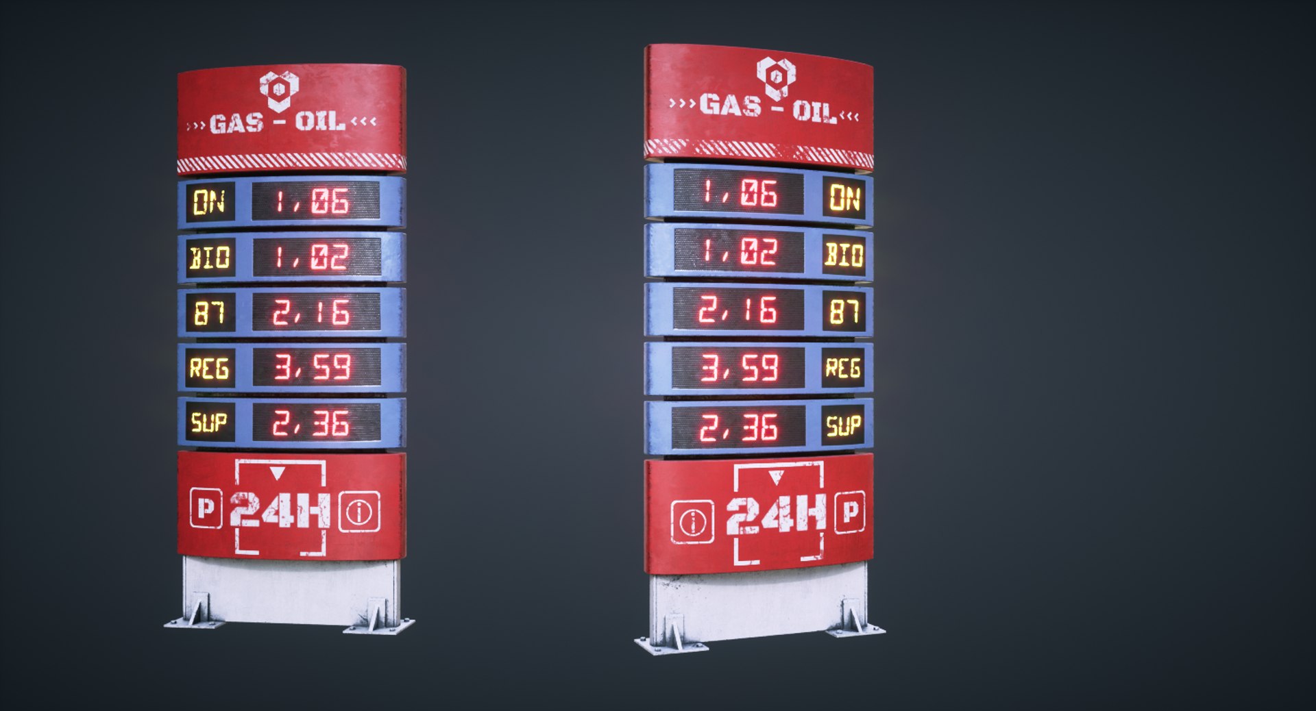 Fuel Price Display 3D - TurboSquid 1387672