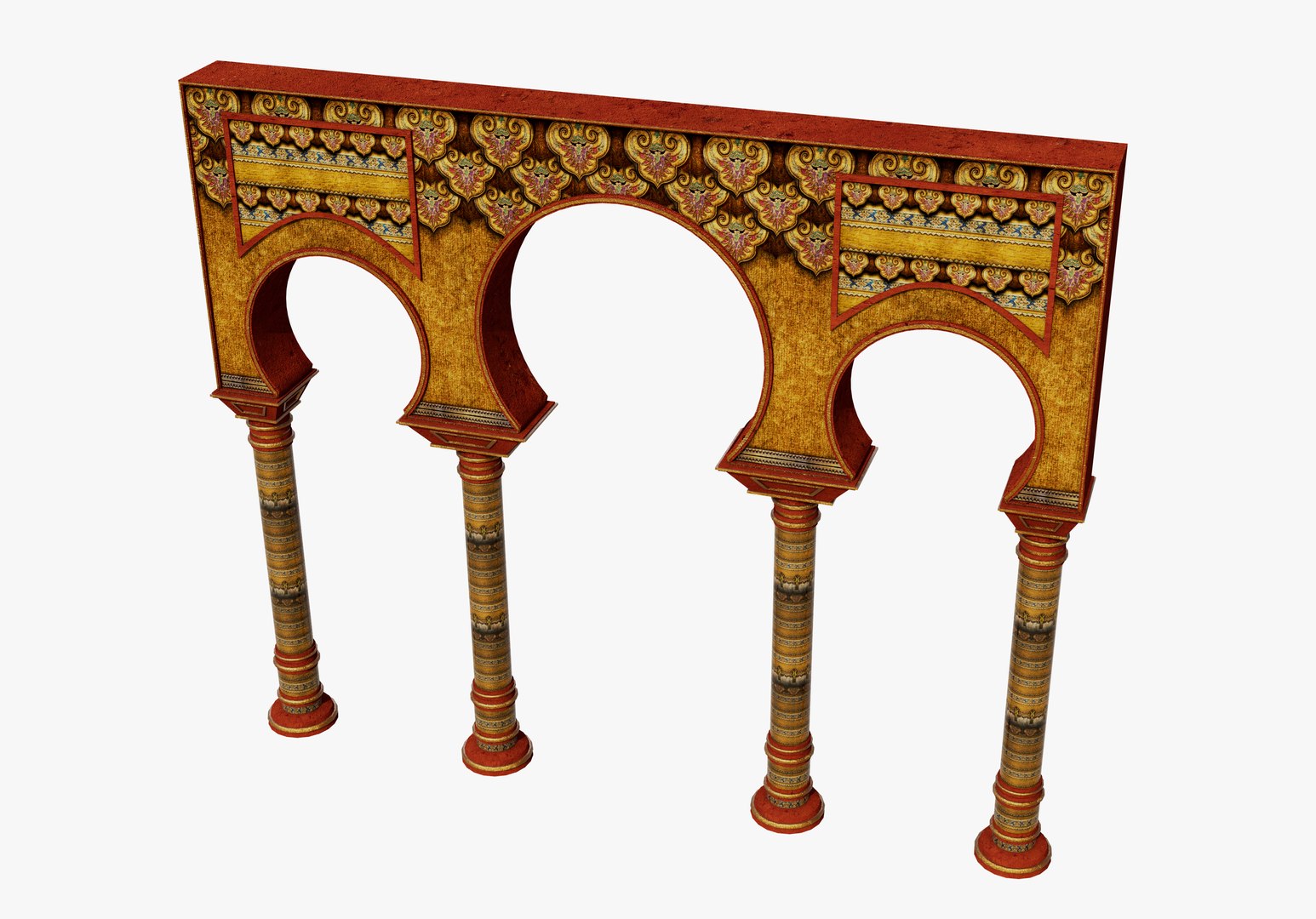 3D Orient Gate Arch - TurboSquid 2046566