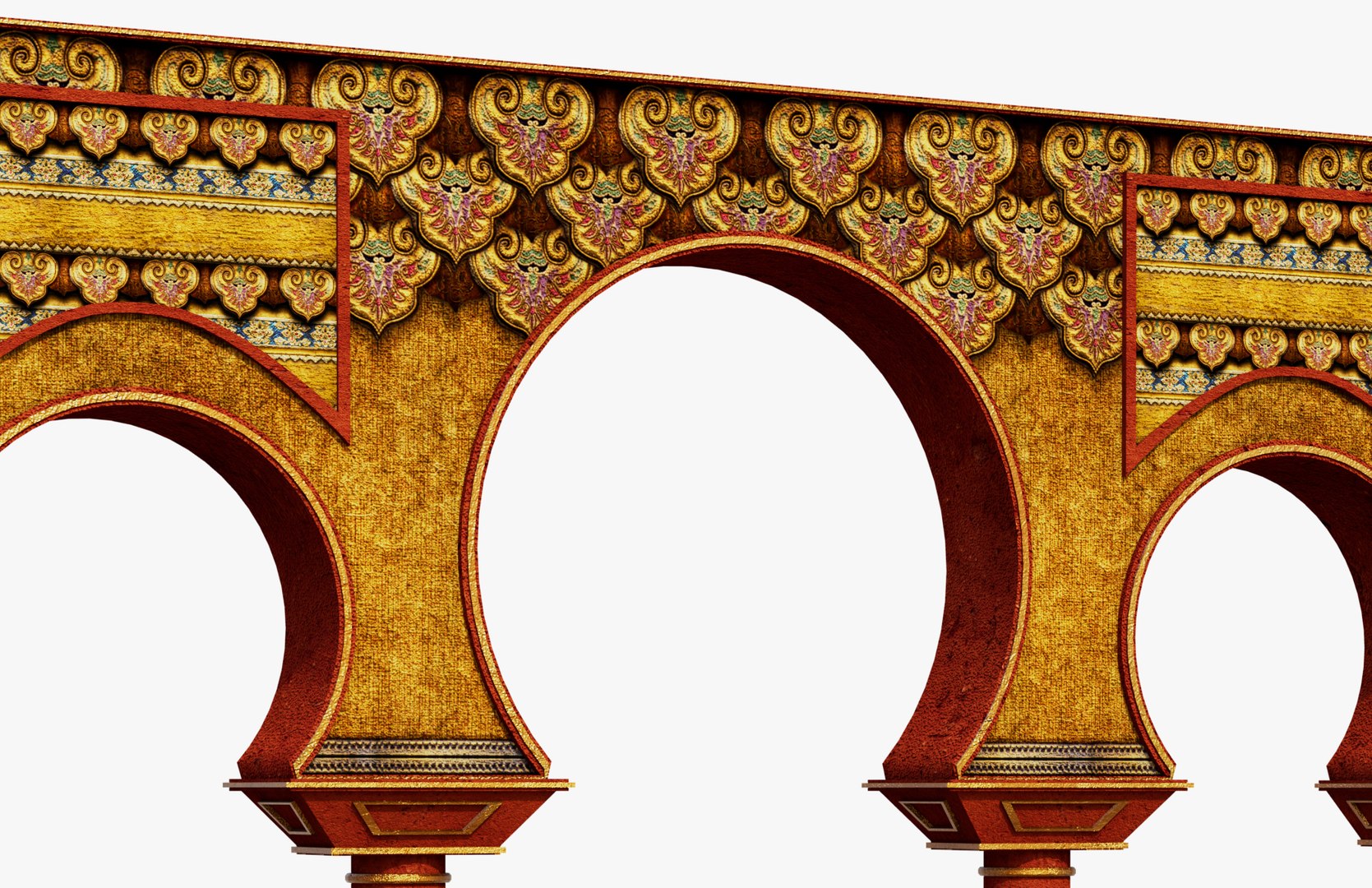 3D Orient Gate Arch - TurboSquid 2046566