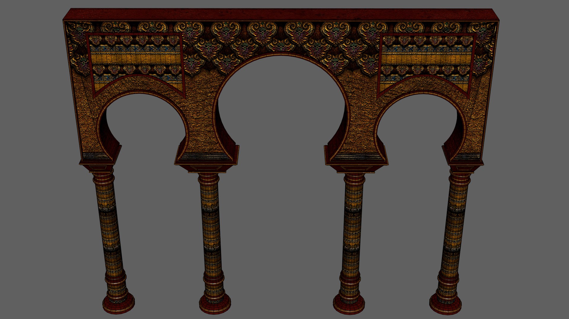 3D Orient Gate Arch - TurboSquid 2046566